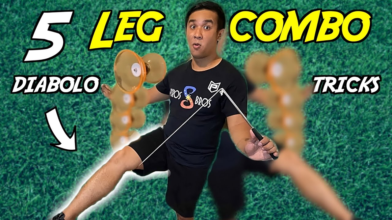 Learn 5 Diabolo Leg Trick Combos! | Diabolo Tutorial - YouTube