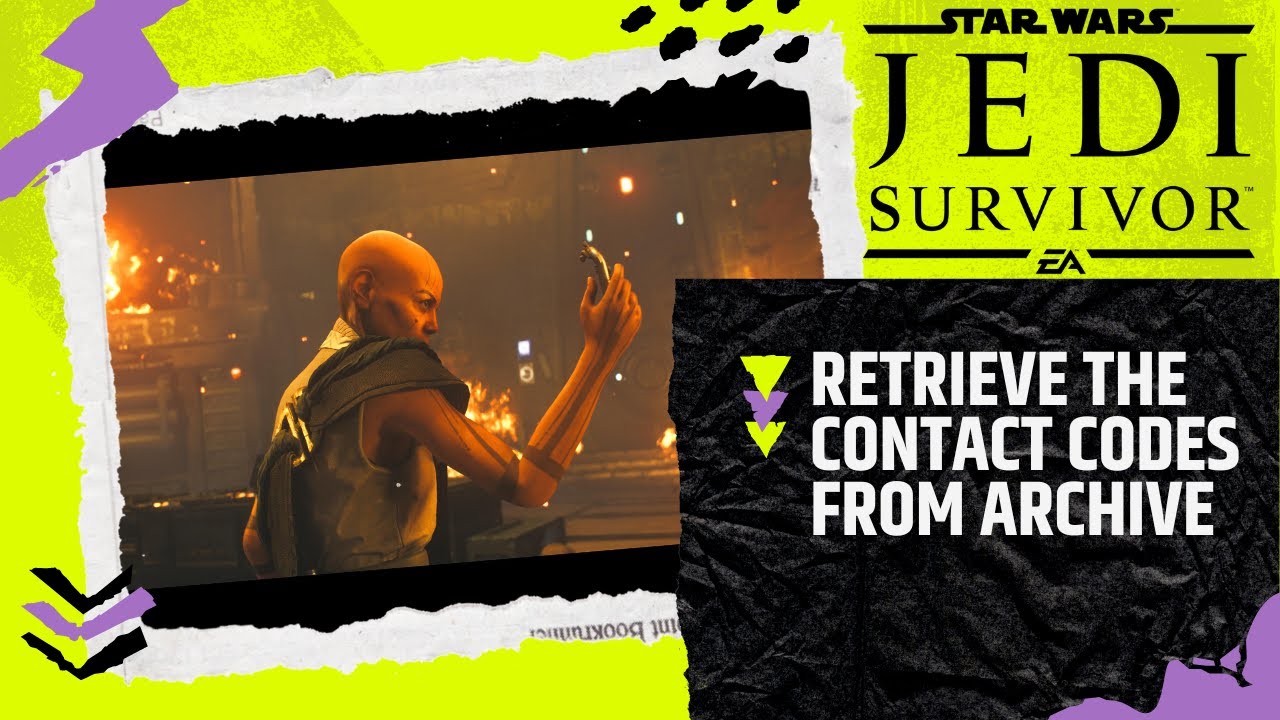 How to Retrieve the Contact Codes From Archive - STAR WARS Jedi: Survivor - YouTube