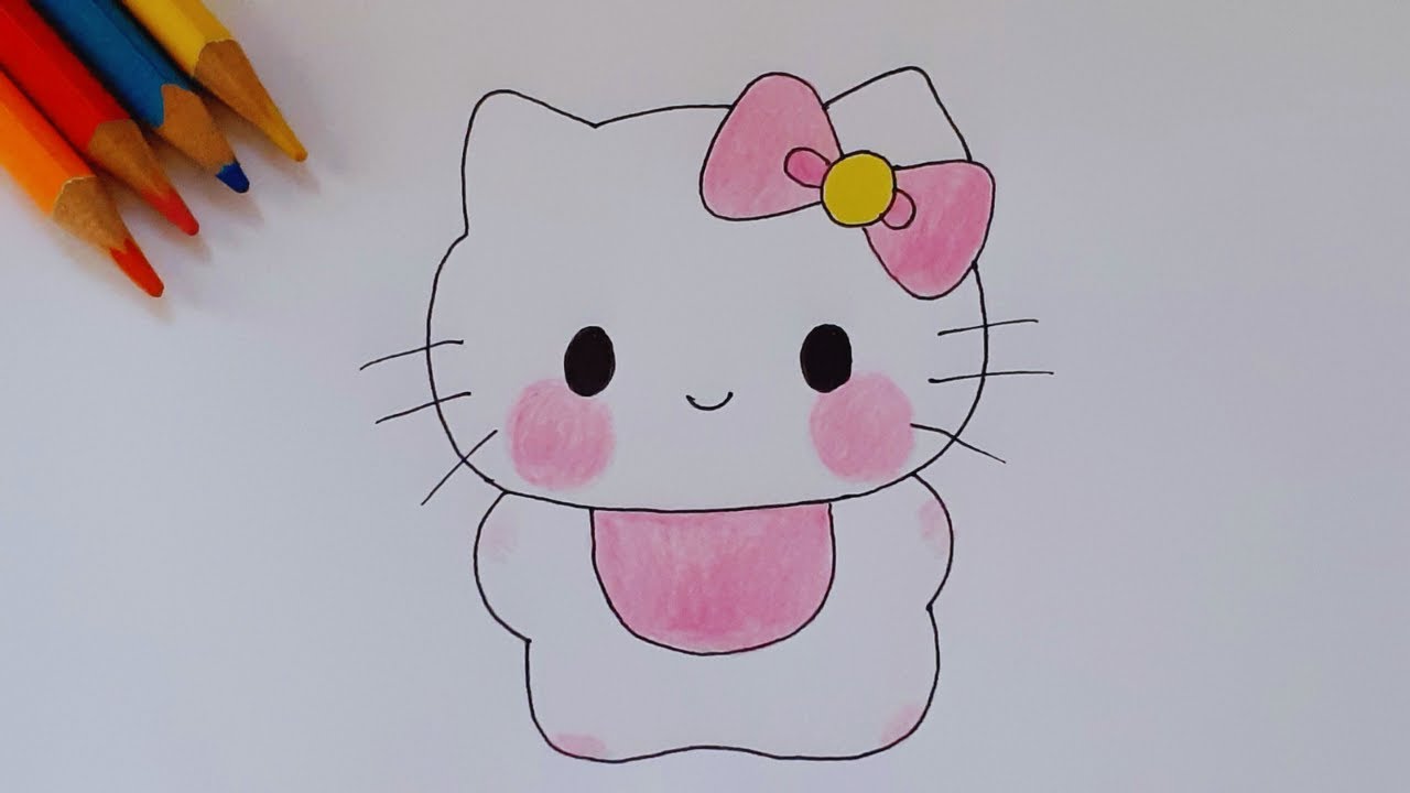 How to draw hello kitty||sanrio charmmy kitty - YouTube