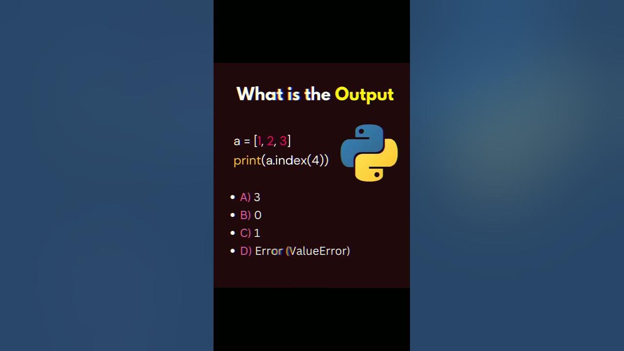 Pythonmcqpythonquizlearnpythonpythonprogrammingpythonquestions