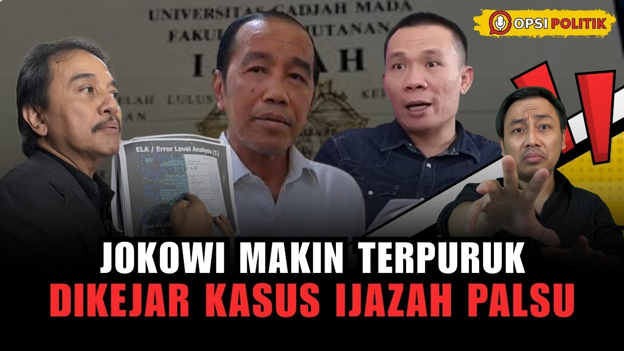 Yusuf Muhammad: JOKOWI MAKIN TERPURUK DIKEJAR KASUS IJAZAH PALSU (Opsi ...