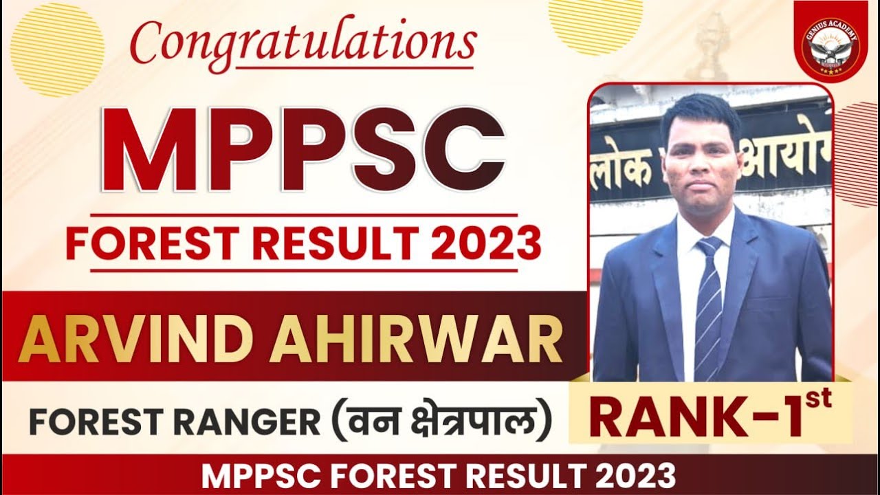 MPPSC Forest Result 2023 | Arvind Ahirwar | Mock Interview | Genius ...