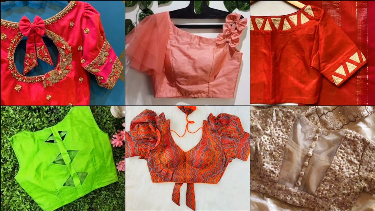 New Model Blouse Designs 2022 Lastest Images Blouse Neck Designs Baju ...