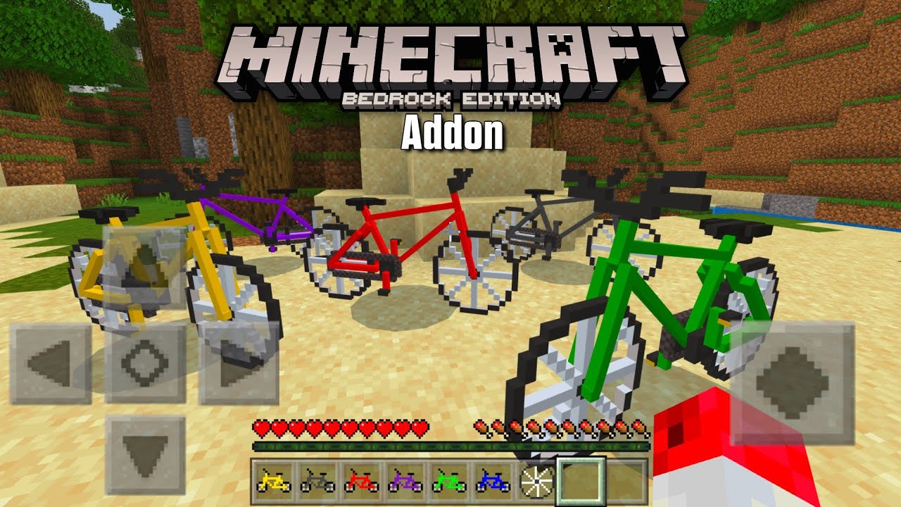EL ADDON MAS DIVERTIDO DE TODO MINECRAFT BEDROCK / PE 1.16 - ADDON DE BICICLETAS (BIKE ...