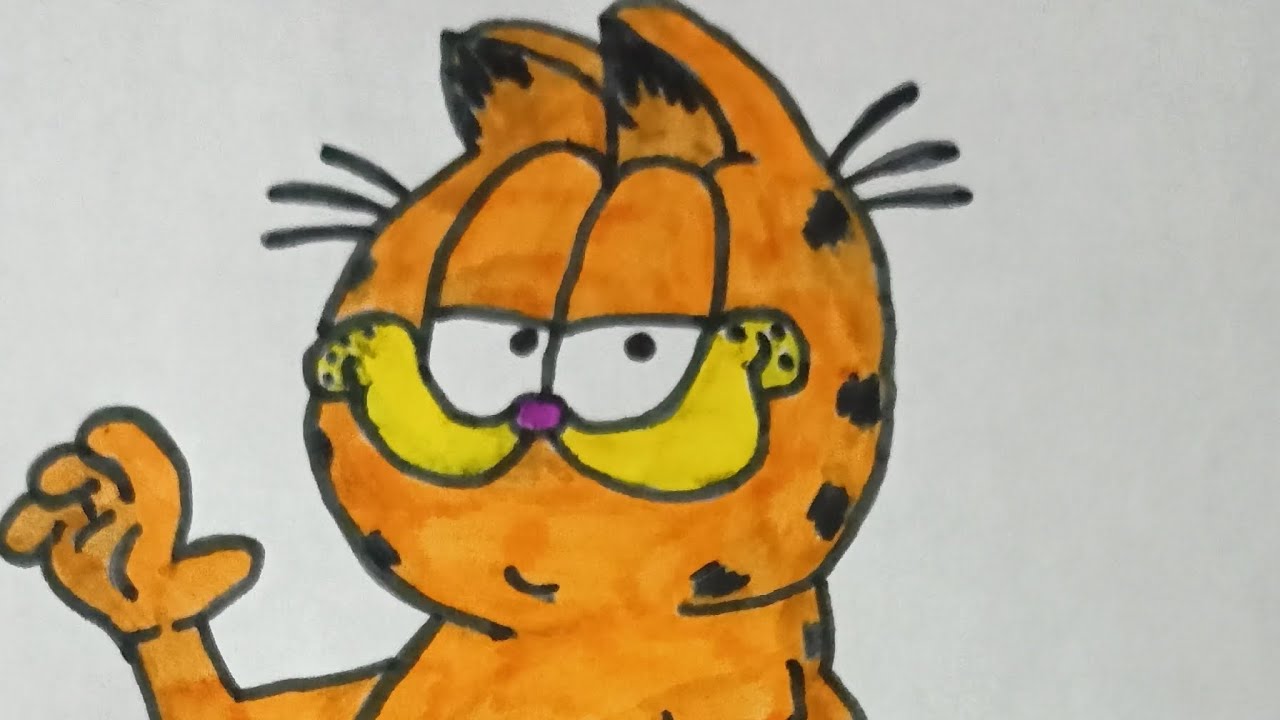 Easy Drawing Tutorial || How To Draw Garfield || For Beginners || - YouTube