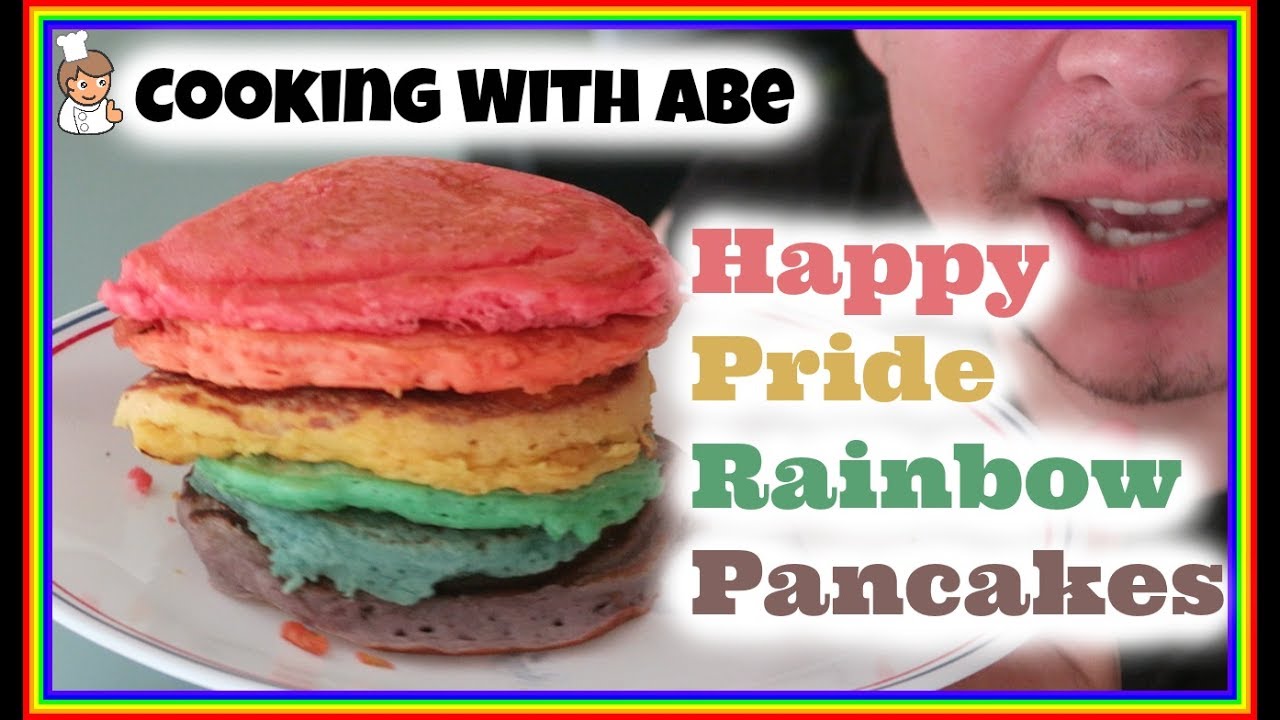 Happy Pride Rainbow Pancakes || Cooking with Abe - YouTube