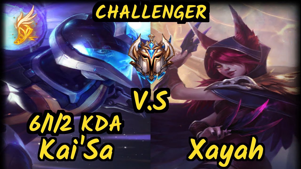 CLG Stixxay (KAI'SA) vs XAYAH - 6/1/2 KDA BOTTOM ADC CHALLENGER ...