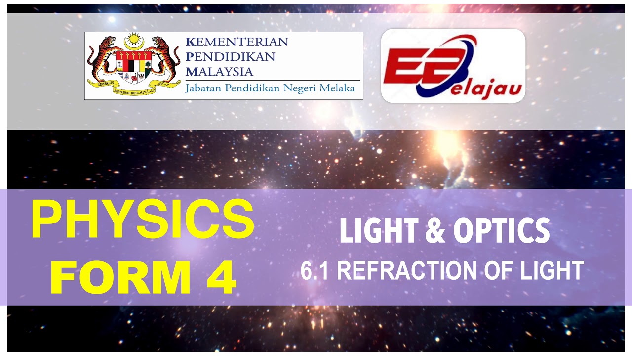 e-Belajau Physics Form 4 Light & Optics 6.1 Refraction of Light - YouTube