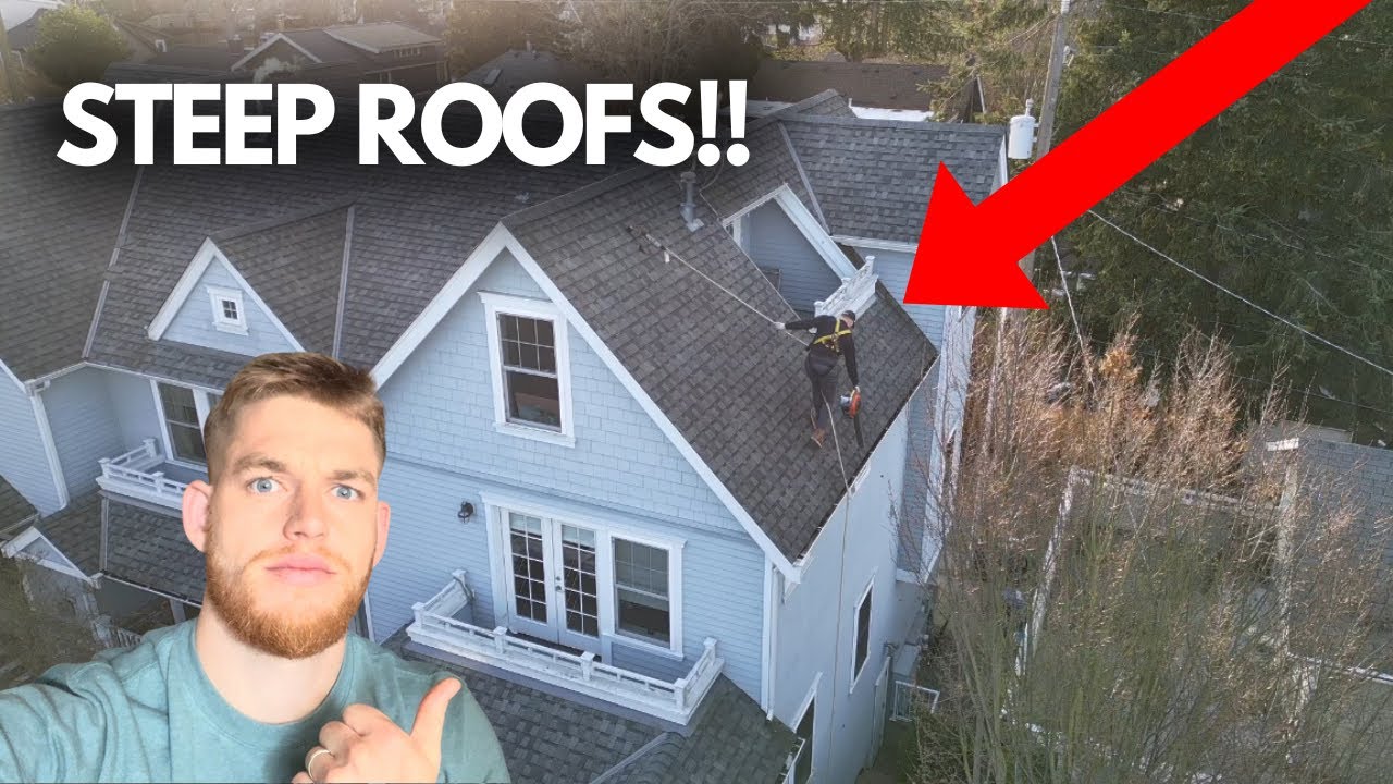 Everything you need to know about working from a steep roof - YouTube