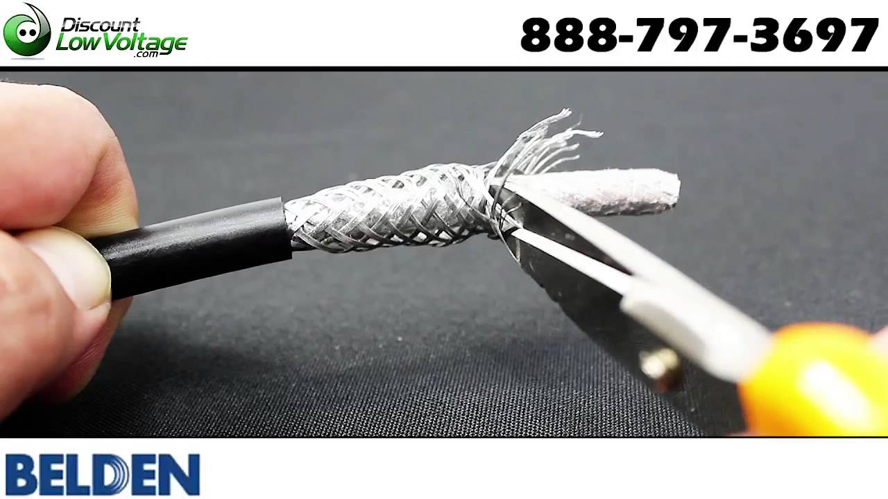 Belden 1525A Direct Burial RG11 Coax Cable | Gel Filled - YouTube