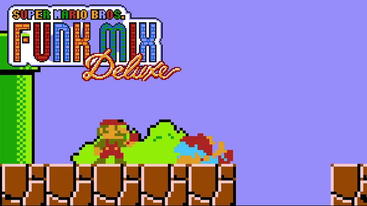 Super Mario Bros Funk Mix Deluxe Gameplay (FNF Mod) All songs [HARD ...