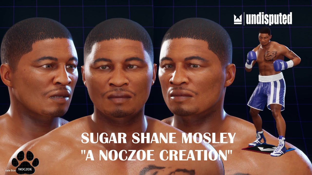 UNDISPUTED BOXING - SUGAR SHANE MOSLEY - FACE CREATION!!!!! - YouTube