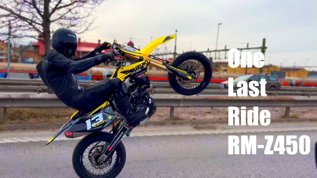 MY LAST RIDE WITH THE RM-Z450 SUPERMOTO - YouTube