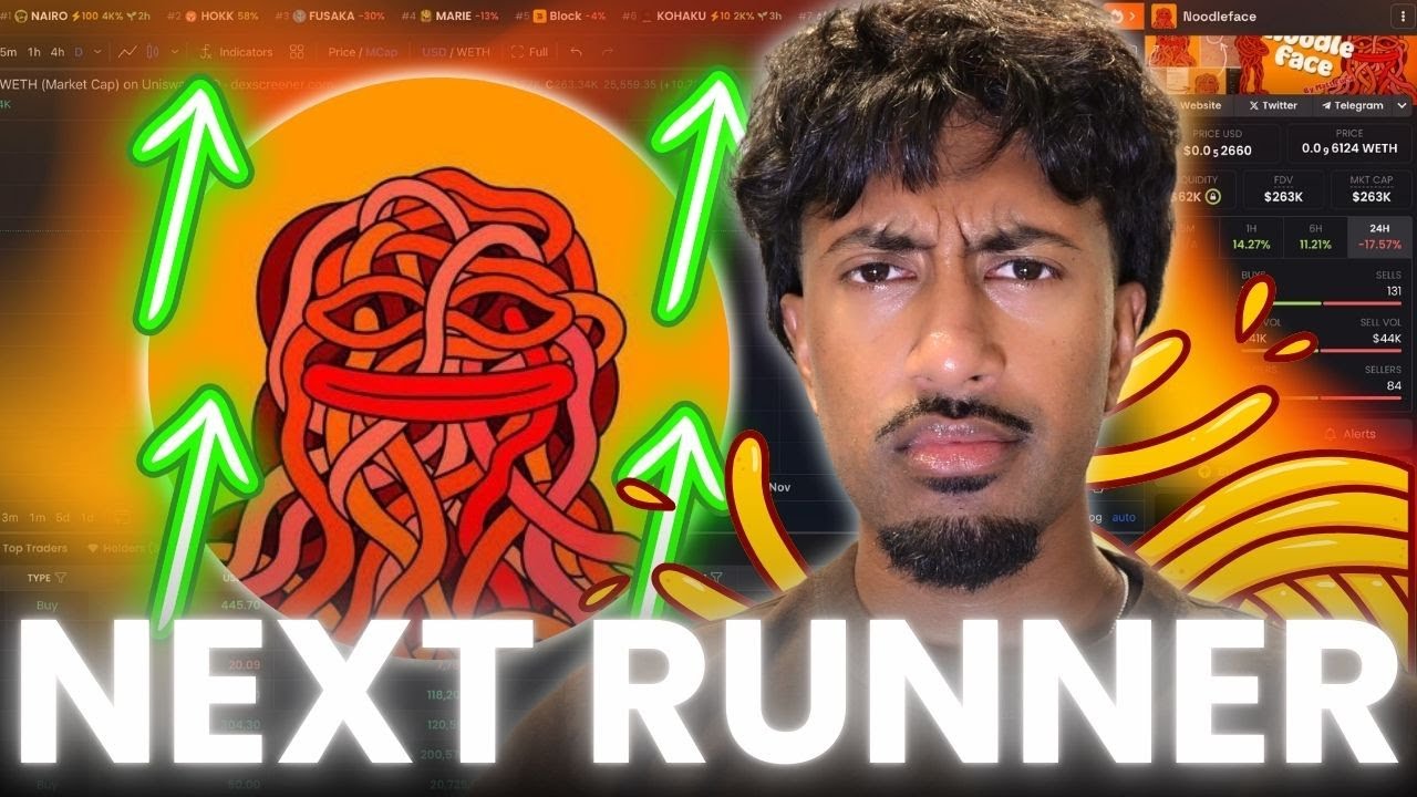 $NOODLE FACE THE NEXT MILLION DOLLAR MEME COIN? (DON'T MISS) - YouTube