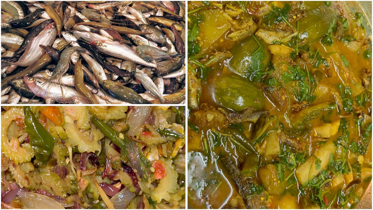 পাঁচ মিশালী মাছ রান্না রেসিপি | 5 mishali mach diye alu,begun,mulo ...