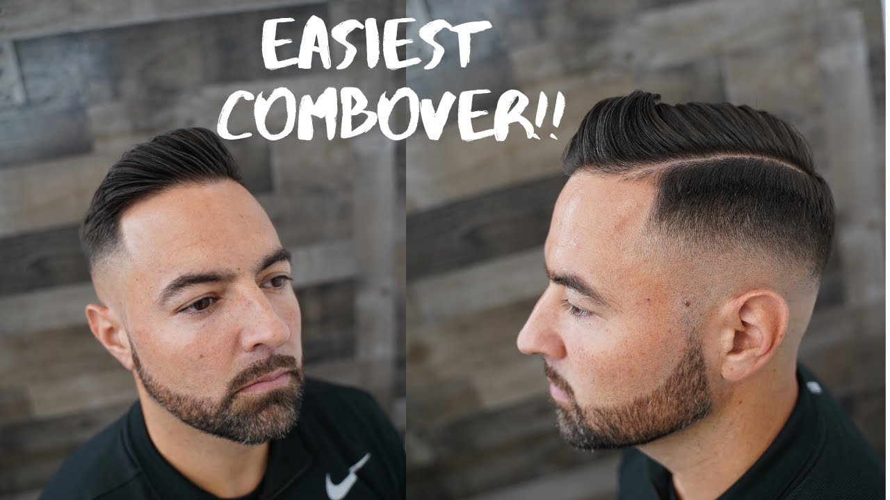 smoothest/Easiest comb over technique! How to do a mid bald fade comb ...