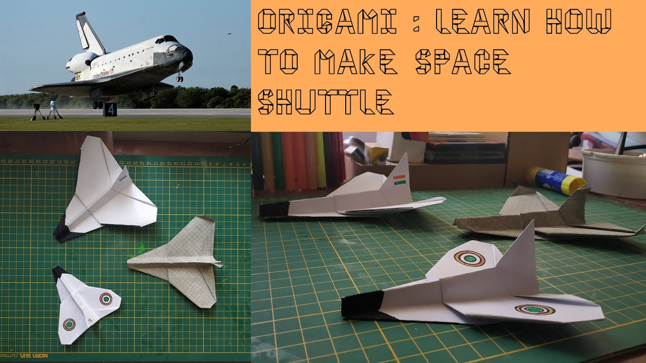 How to make Space shuttle | Origami paper craft | By Gery Hsu - YouTube