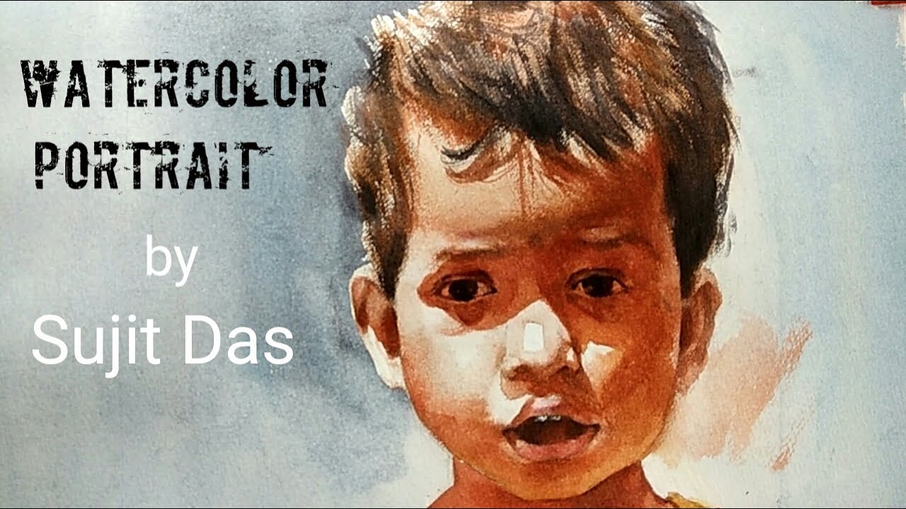 Watercolor Portrait for Beginners by Sujit Das - YouTube