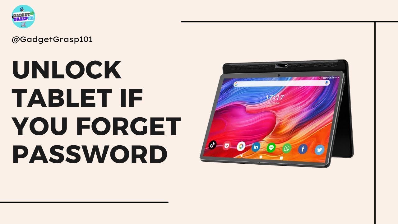 How to Unlock a Tablet When you Forgot the Password - YouTube