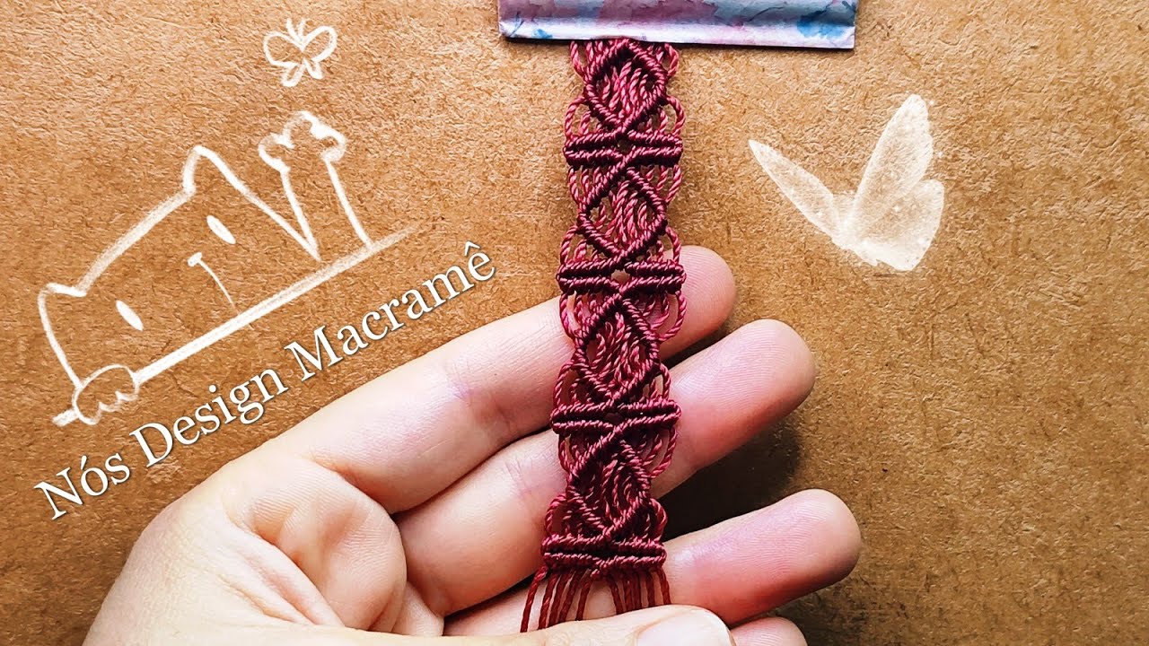 Macramê Patterns - Nós Macramê Para Pulseira ou outros Projetos ...