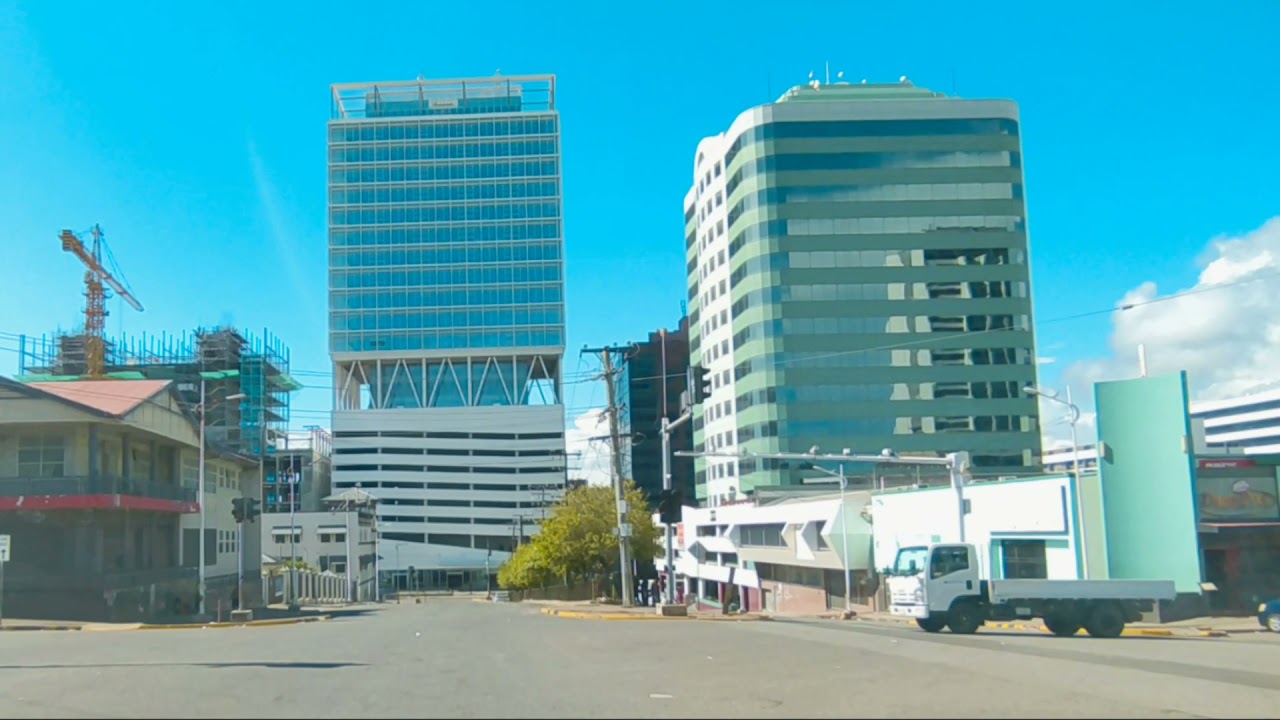 Driving from Koki Fish Market to Waterfront Foodworld, Port of Moresby ...