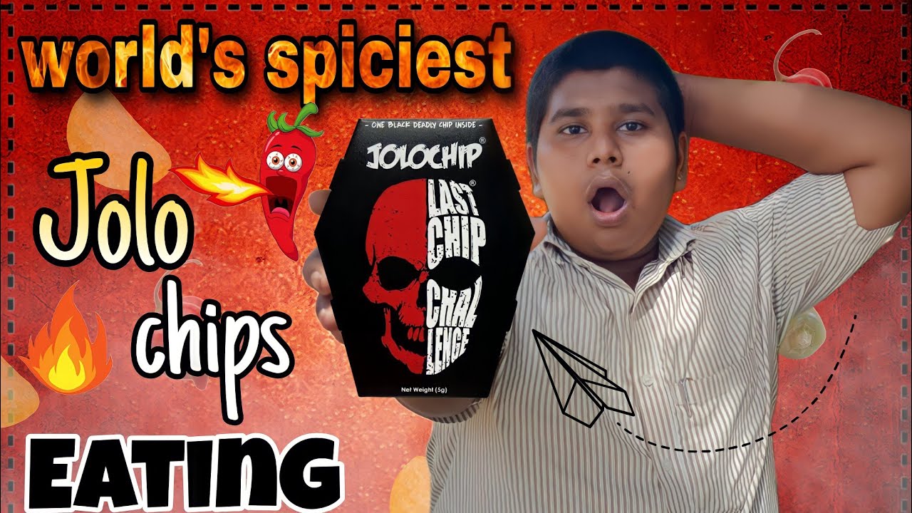 Jolo chip eating world's spiciest Jolo chip @haritechexperiments - YouTube
