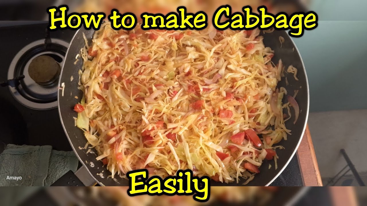 How to make Sweet Cabbage in 6 Minutes!!! - YouTube