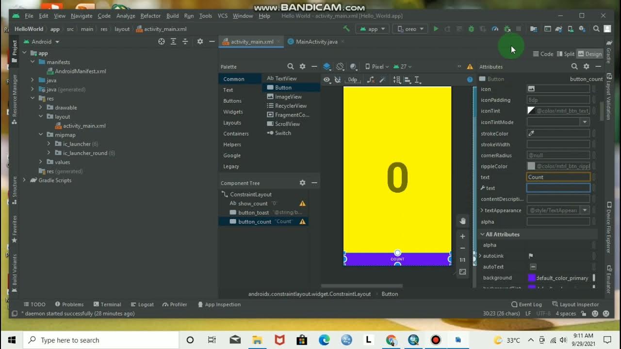 Cara membuat Hello Toast pada Android Studio - YouTube