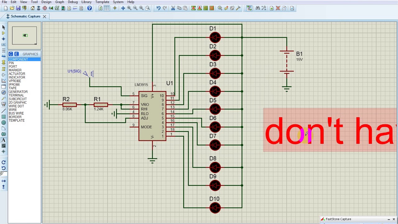 Simulate LM3915 Circuit in Proteus 8.0 | ALPHA Lab - YouTube