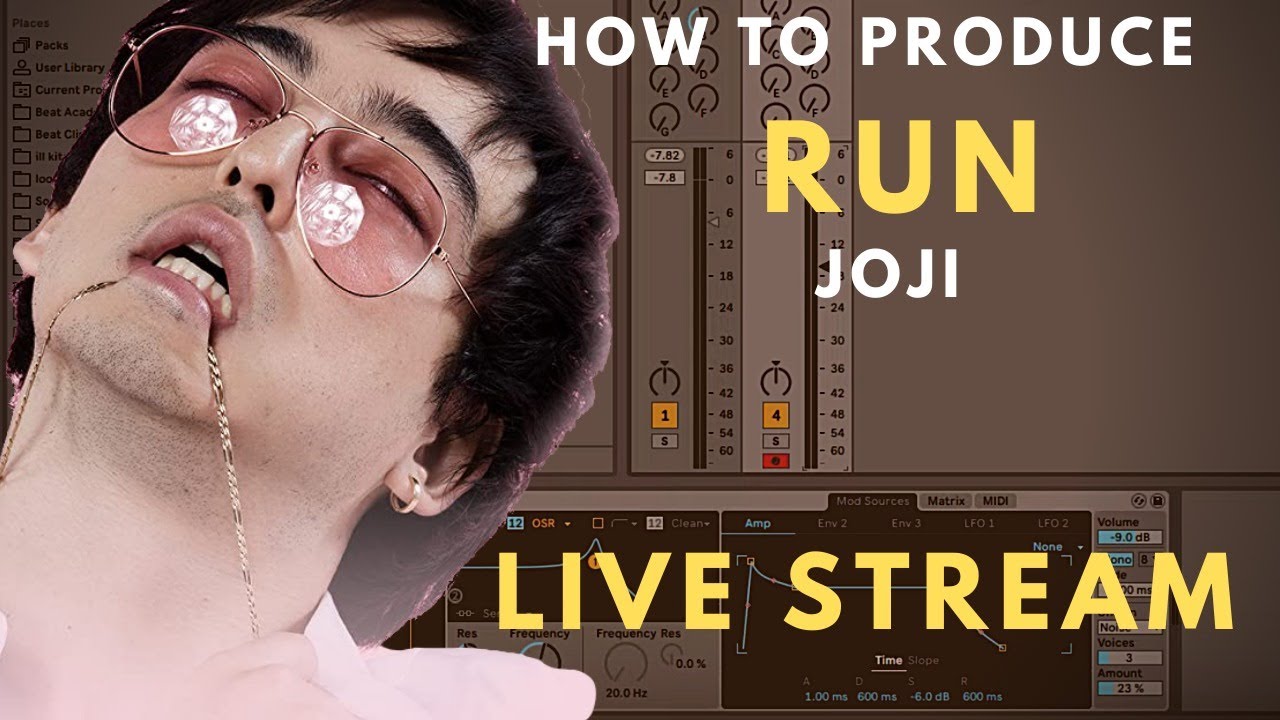 How To Produce "RUN" by Joji - Live Stream - YouTube Music