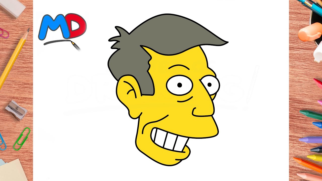 HOW TO DRAW PRINCIPAL SKINNER FROM SIMPSONS SIMPLE SKETCHER #181 - YouTube