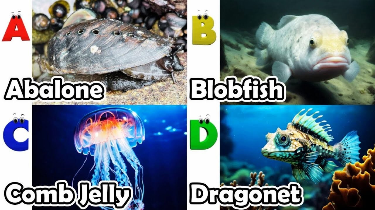Learn ABC Sea Animals Song | Alphabets Kids song | Learn Alphabets ...