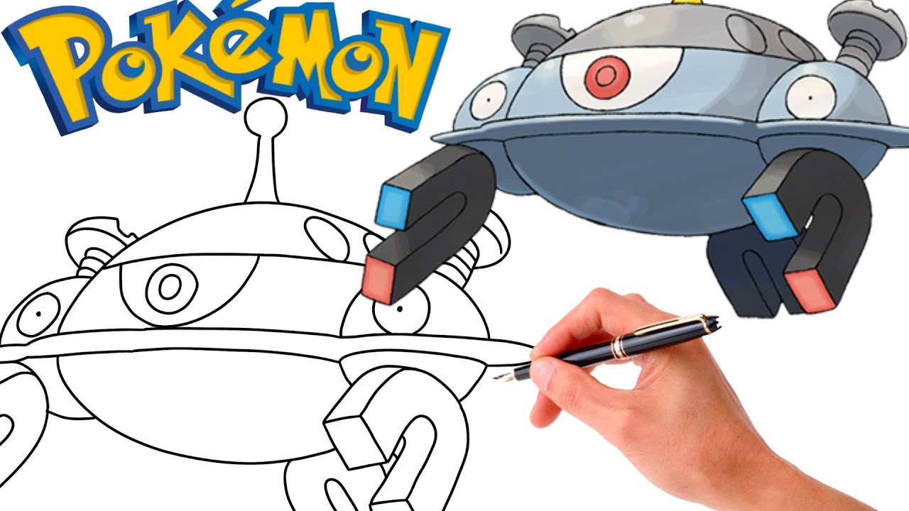 How To Draw MAGNEZONE POKEMON #462 | Generation 4 - YouTube