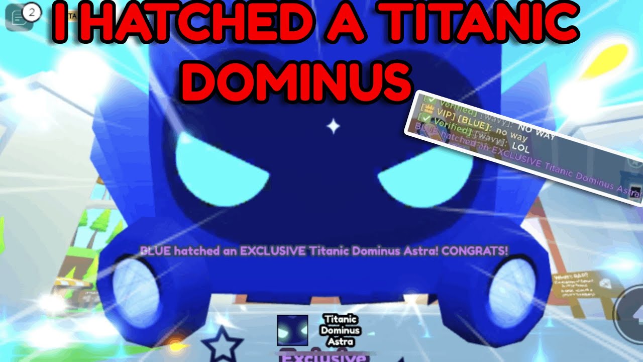 I hatched the new Titanic Dominus In PSX! - YouTube
