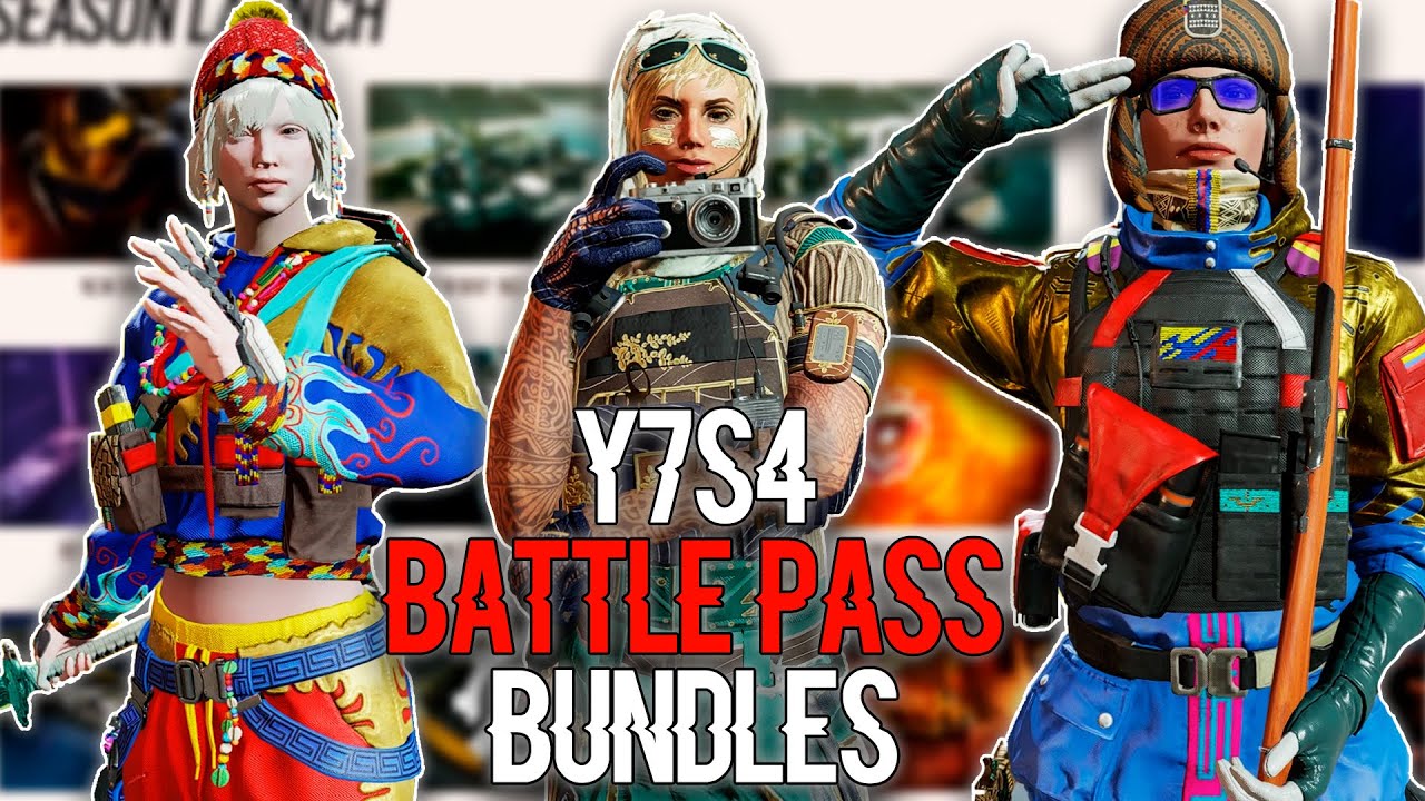 Y7S4 ALL BATTLE PASS BUNDLES With MVP Animations - IN-GAME Showcase ...