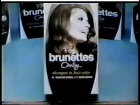 For Brunettes Only Hair Color Commercial (1975) - YouTube