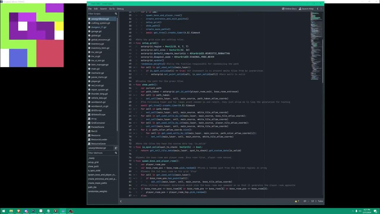 How to create VERY random procedural level generation using AStarGrid2D ...