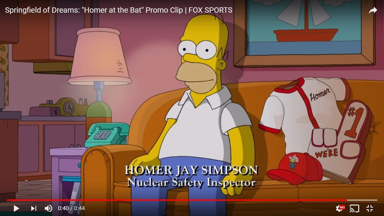 Springfield Of Dreams: The Legend Of Homer Simpson (Fox Sports Special ...