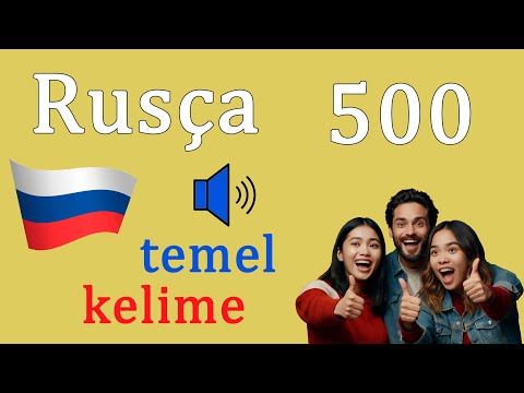 Rusça - 500 Temel Kelime | Hızlı ve Kolay Rusça Öğrenin! 💬