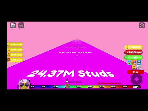 SLIDING 34M STUDS IN ROBLOX SLIDE SIMULATOR - YouTube