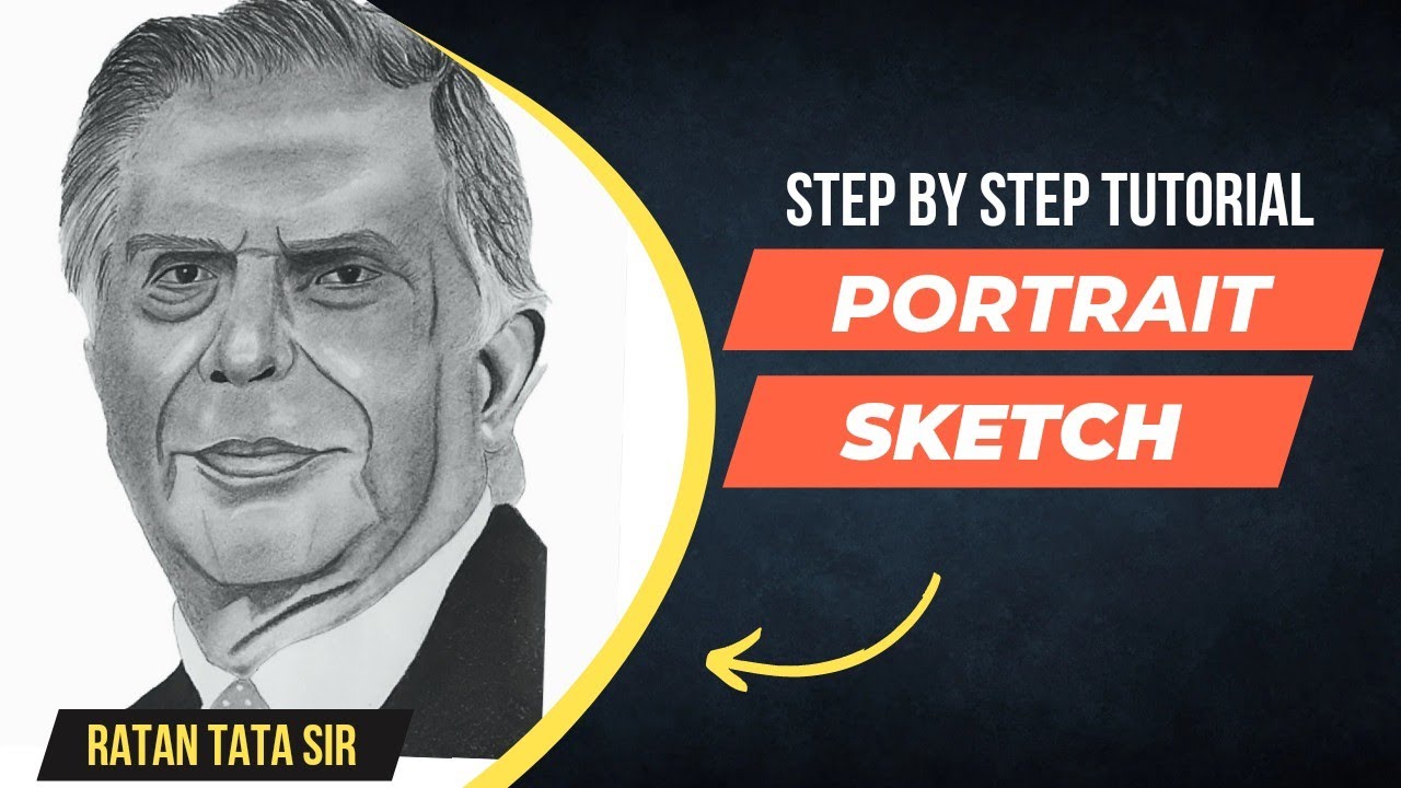 Ratan tata | ratan tata pencil sketch | pencil sketch tutorial | pencil ...