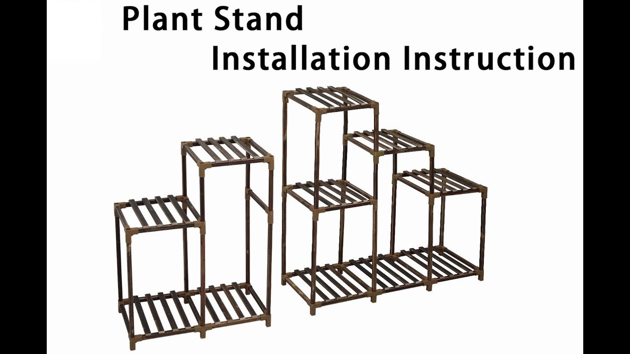 HOMKIRT 11 Tier Combo Plant Stand Installation Instruction - YouTube