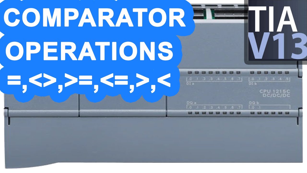 🔵How We Can Use Comparator Operations in Siemens TIA Portal.How to Use ...