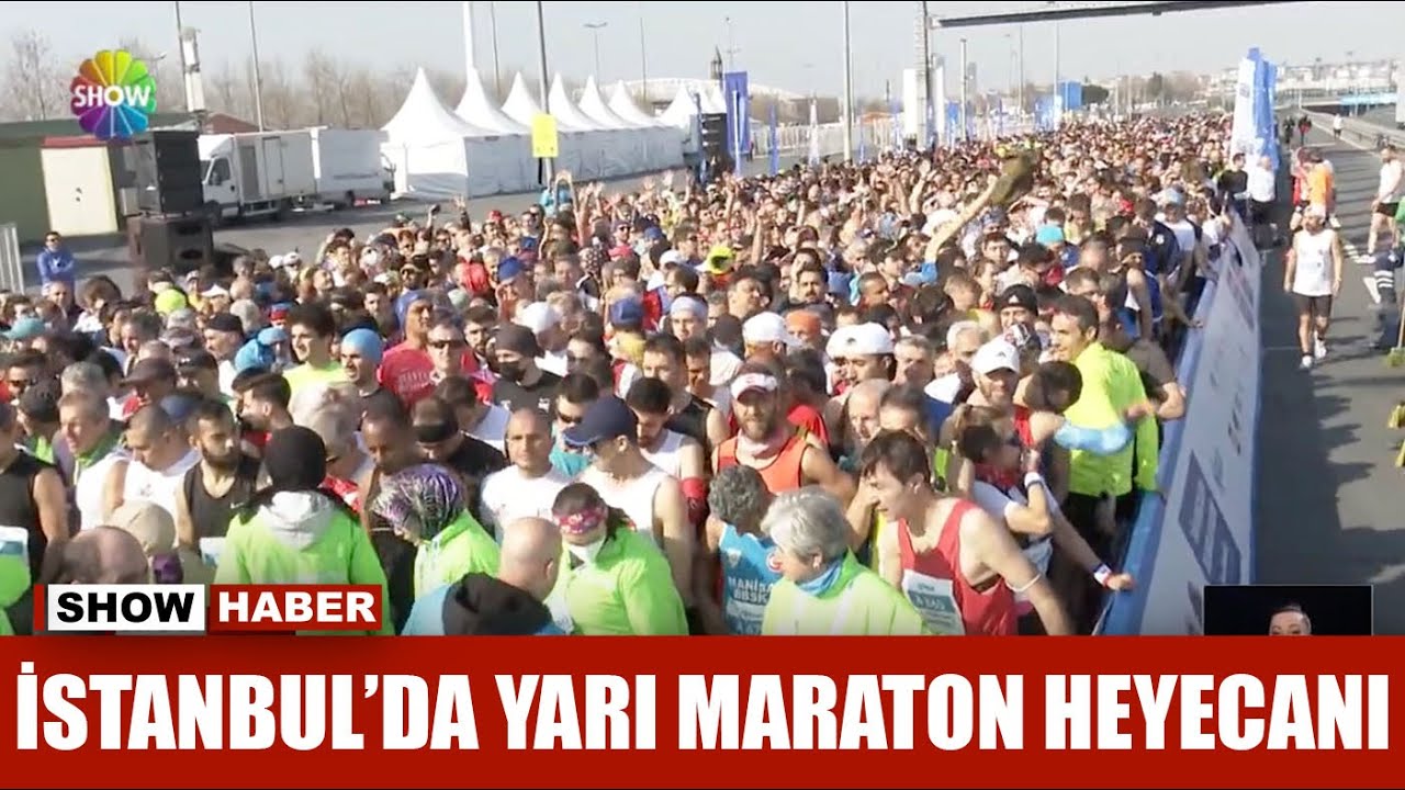 İstanbul'da yarı maraton heyecanı - YouTube