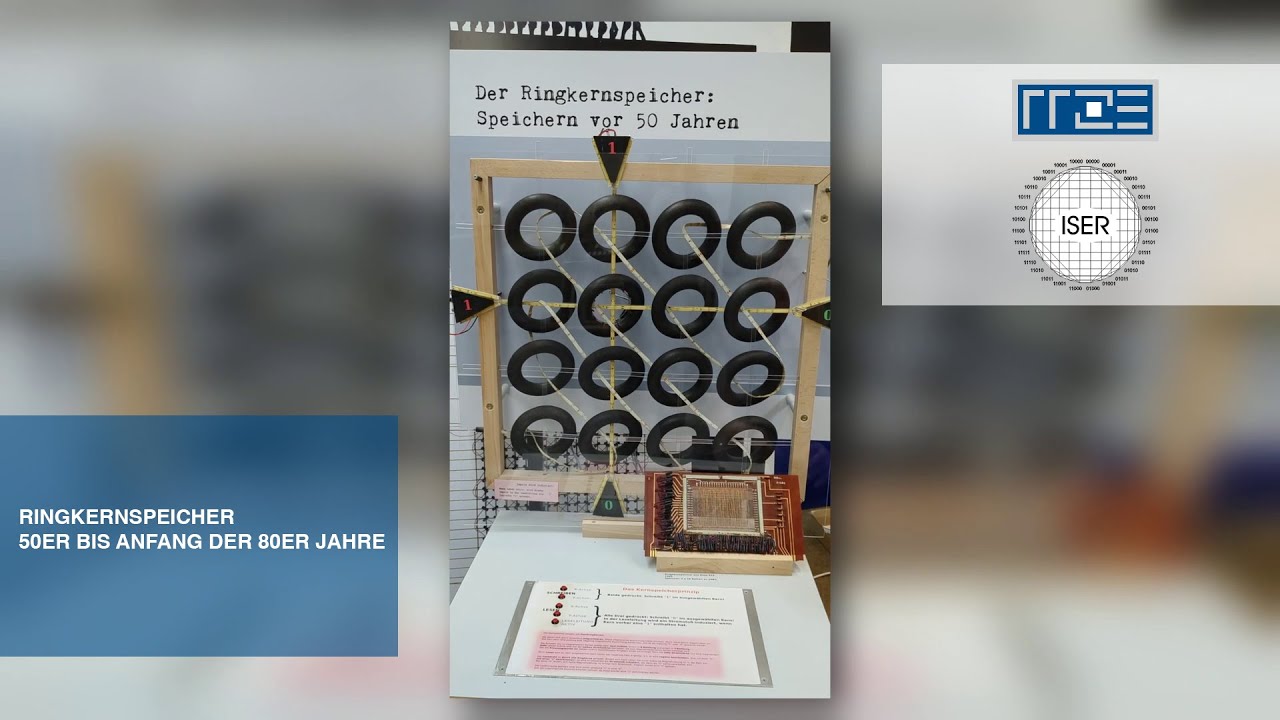 Speichern wie vor 50 Jahren: der Ringkernspeicher - YouTube