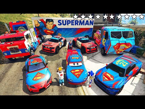 ROBÉ LOS PODEROSOS AUTOS DE SUPERMAN CON SONIC DE LA VIDA REAL EN GTA 5