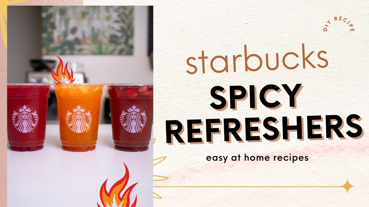 Starbucks Spicy Refreshers -At Home Recipes - YouTube
