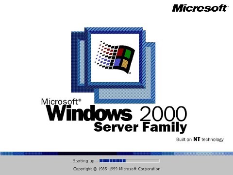 Обзор Windows 2000 Server - YouTube
