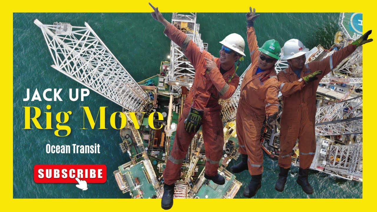 Jack Up Rig Move - Ocean Transit - YouTube