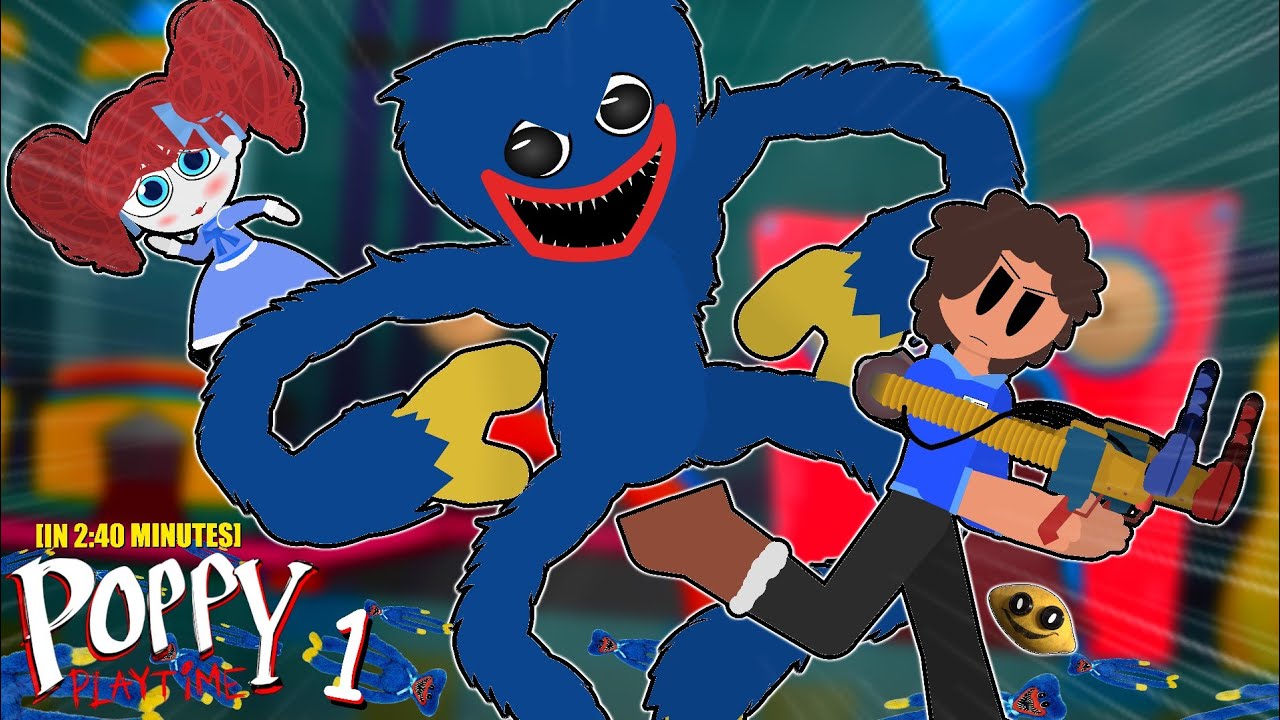 Poppy playtime Chapter 1 Summary in 2:40 minutes ( stick nodes ) # ...